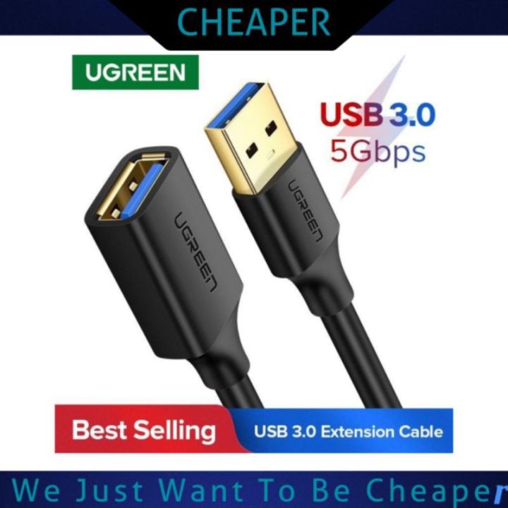 UGREEN USB Extension Cable USB 3.0 Cable Extender Smart TV PS4 Xbox One ...
