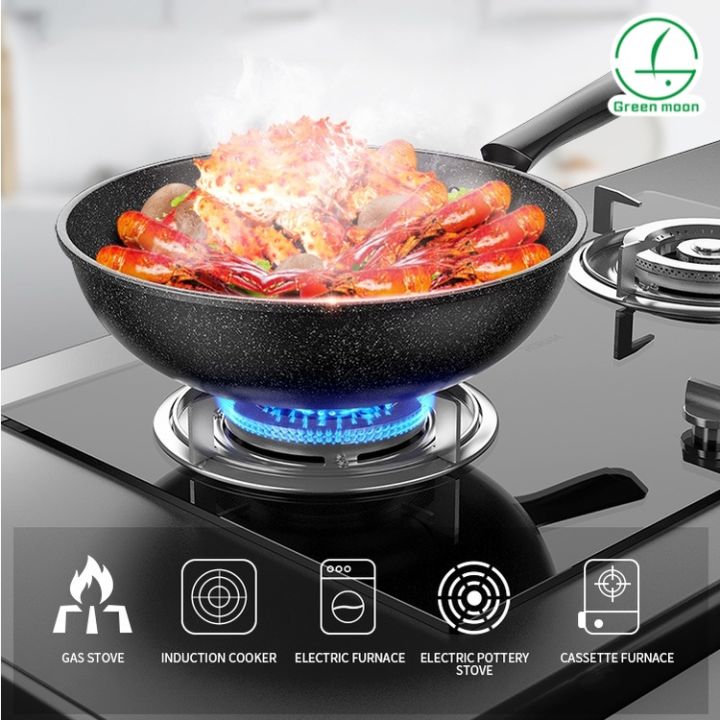 32cm Non-stick Pan Composite Diamond Coating De-kalidad na Frying Pan ... 32cm Non-stick Pan Composite Diamond Coating De-kalidad na Frying Pan ...
