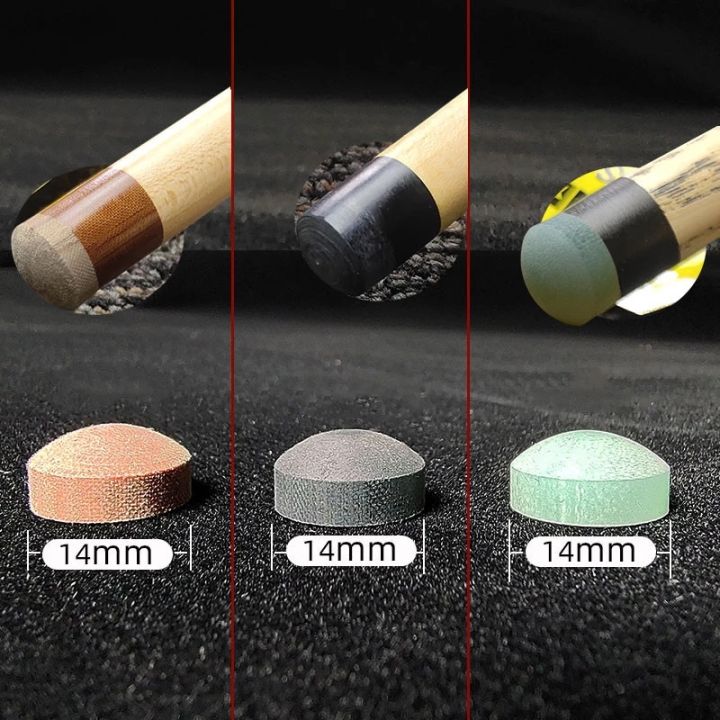 14mm Break Jump Cue Tips Green Fiber Tips For Pool Game Cue Billiards ...