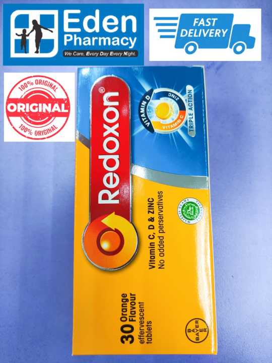 Bayer Redoxon Triple action Vitamin C effervescent tablet water soluble ...