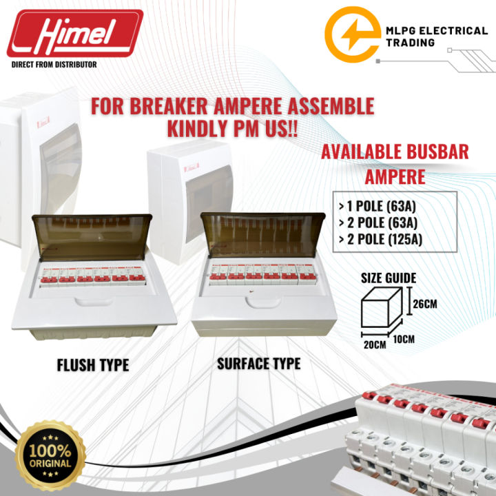 Himel Distribution Boxes (Flush & Surface Installation) | WITH BUSBAR ...