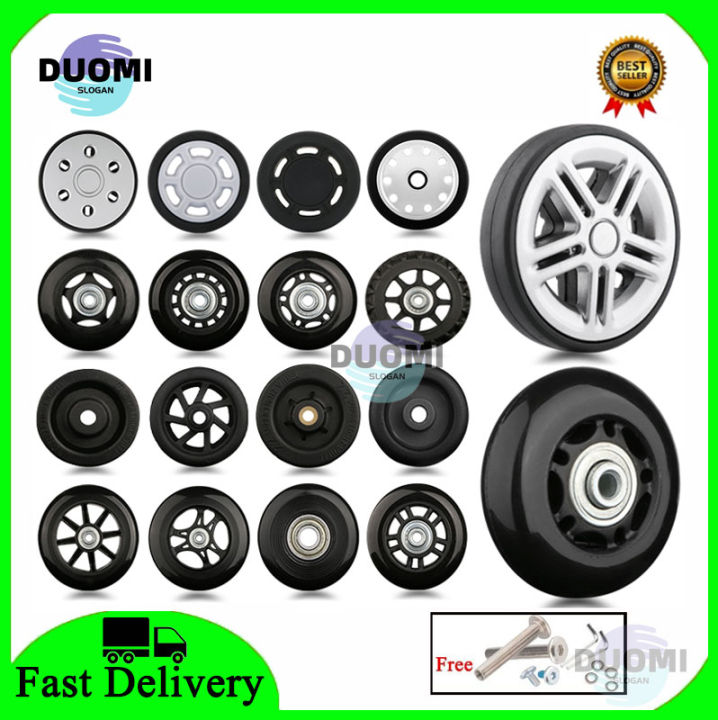 【2PCS】Luggage Wheels Replacement Suitcase Wheels Repair Kit Axles ...