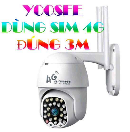 Camera IP APP YOOSEE D32S 4G Ngoài Trời Chống Nước 32 LED ULTRA HD 1296P Xoay 360 Độ, Tích Hợp ...