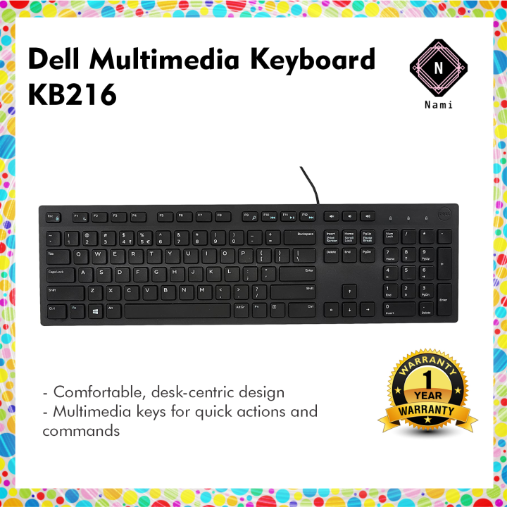Dell Multimedia Keyboard KB216 (US ENGLISH) - Original (Double Bubble ...
