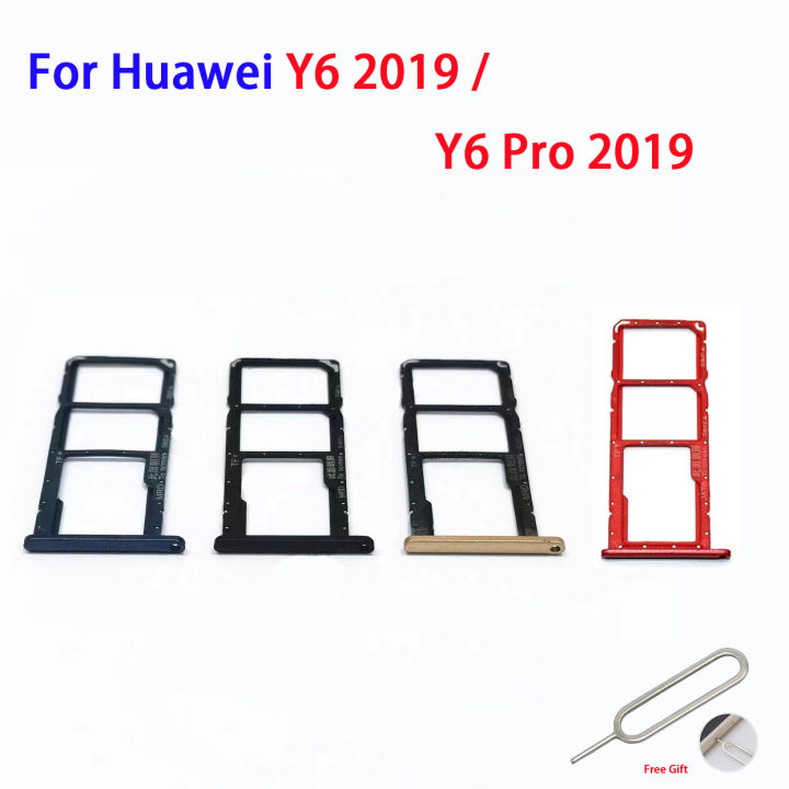 New Sim Card Tray For Huawei Y6 2019 / Y6 Pro 2019 SIM Card Tray Slot ...