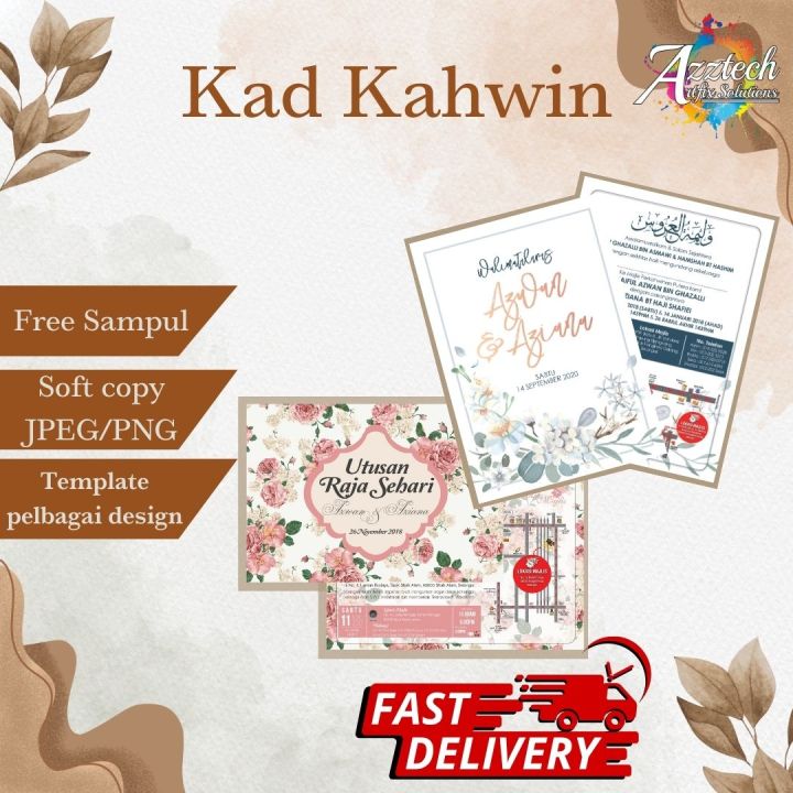 Kad Kahwin Murah | Kad Jemputan | PERCUMA Sampul | Lazada