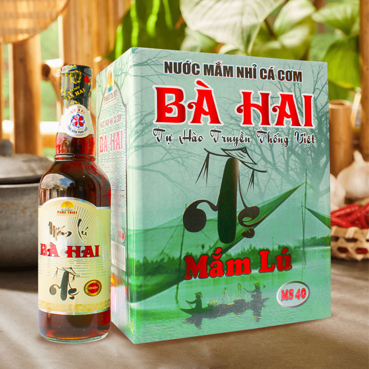 Thùng Mắm Lú Cá Cơm Bà Hai MS 40A (32 ĐỘ ĐẠM) ( 6 Chai Thủy Tinh X 500ml ) | Lazada.vn