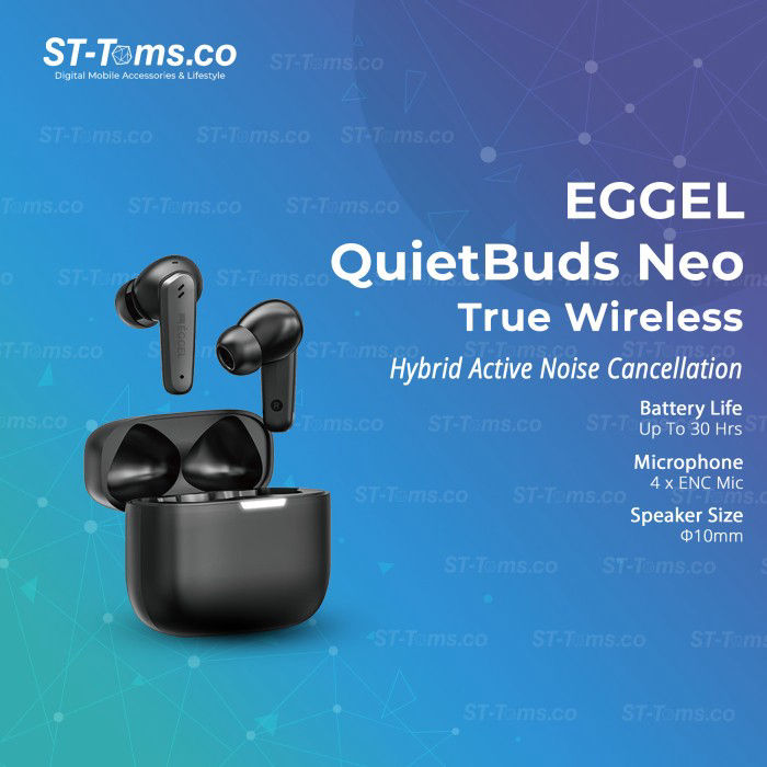 Eggel QuietBuds Neo True Wireless TWS Hybrid ANC + ENC With EGGEL App ...