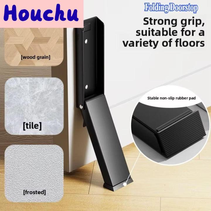 HOUCHU Kick Down Door Stop Flip Door Stopper Self Adhesive No Drilling ...