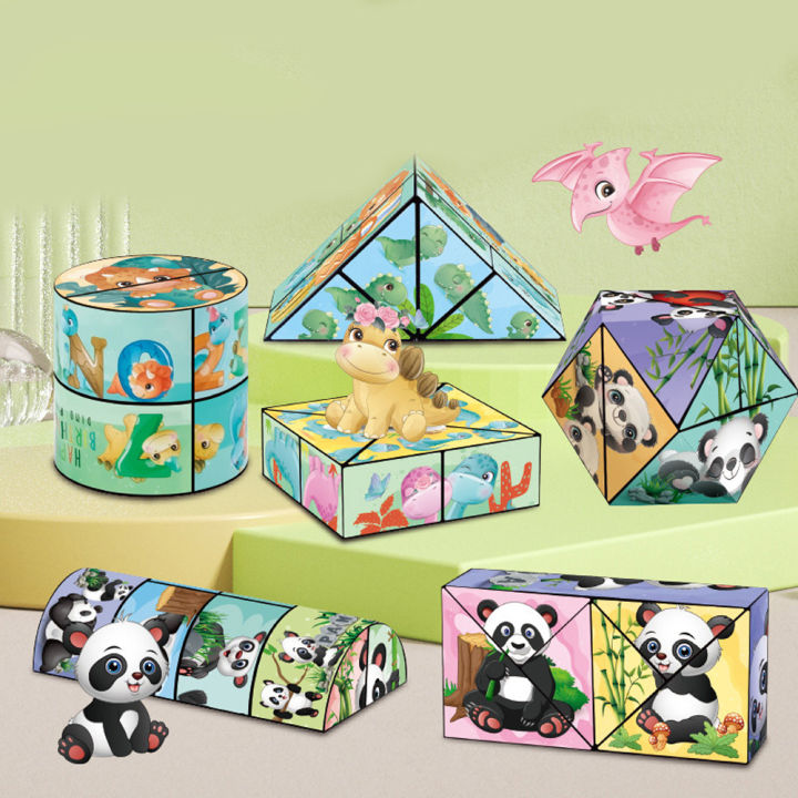 Panda Three-Dimensional Variety Rubik's Cube Decompression Intelligence ...