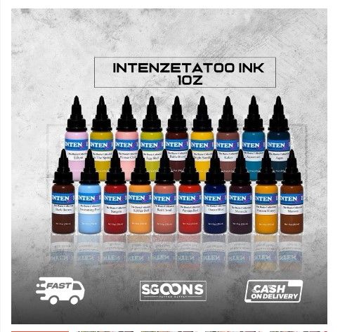 1oz (30mL) Professional and Original Intenze Tattoo Inks Made in USA ...