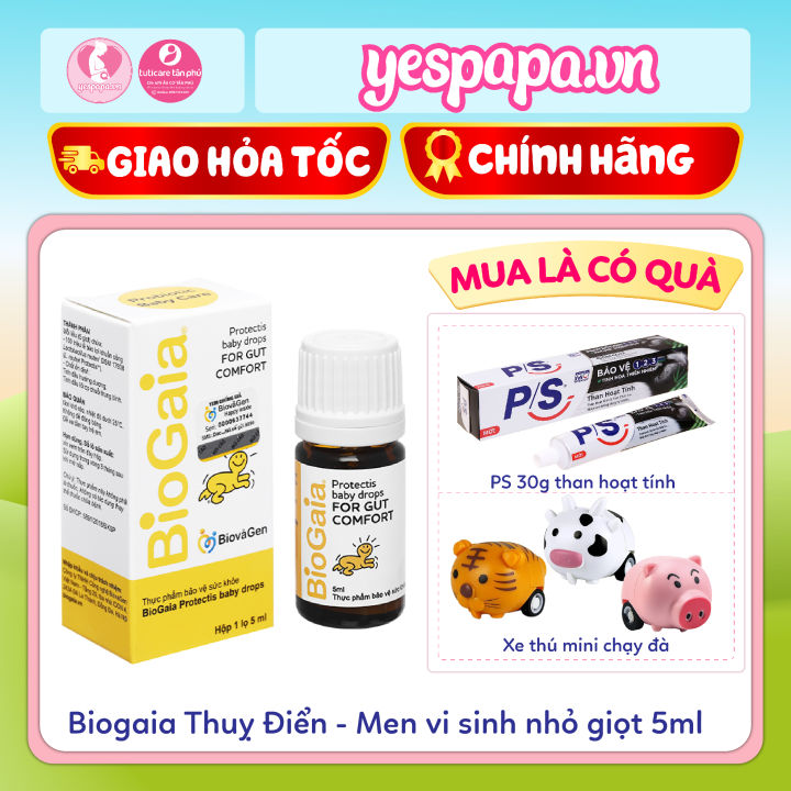 [CHỈ T4 MUA LÀ TẶNG]̣̣(CHÍNH HÃNG) Biogaia Thụy Điển men vi sinh cải ...