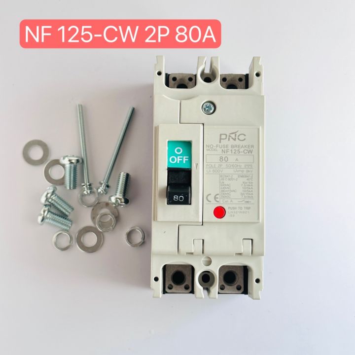 เบรกเกอร์ MCCB NF125-CW 2P 80A,100A,125A | Lazada.co.th