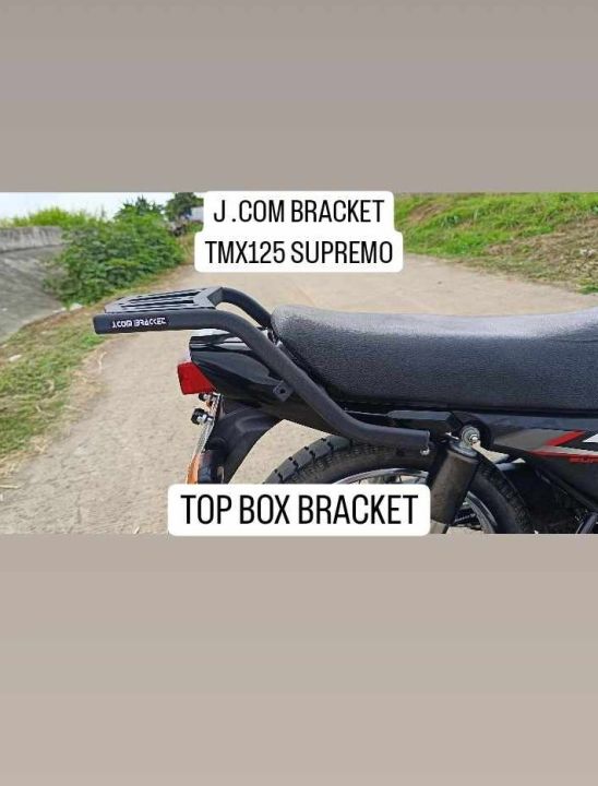 HONDA TMX125 SUPREMO HEAVY DUTY TOPBOX BRACKET(Option: WITH SIDE ...