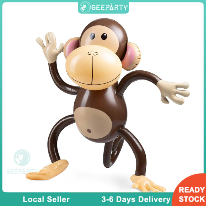 Large Dancing Monkey Balloon Inflatable PVC Balon for Kids Jungle ...