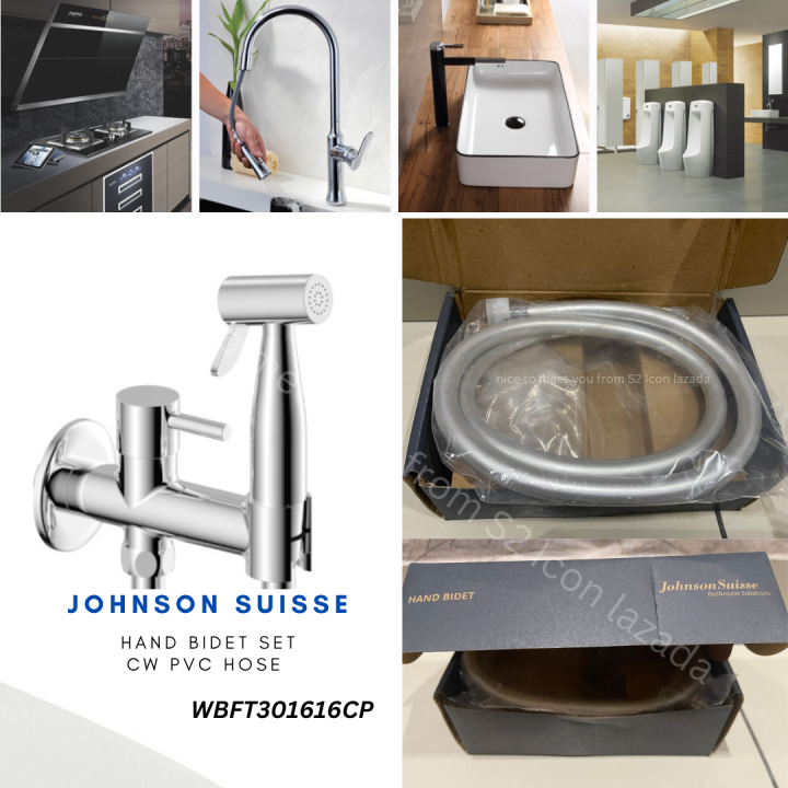 JOHNSON SUISSE WBFA301616CP CHROME BATHROOM HAND BIDET SET COME WITH 1 ...