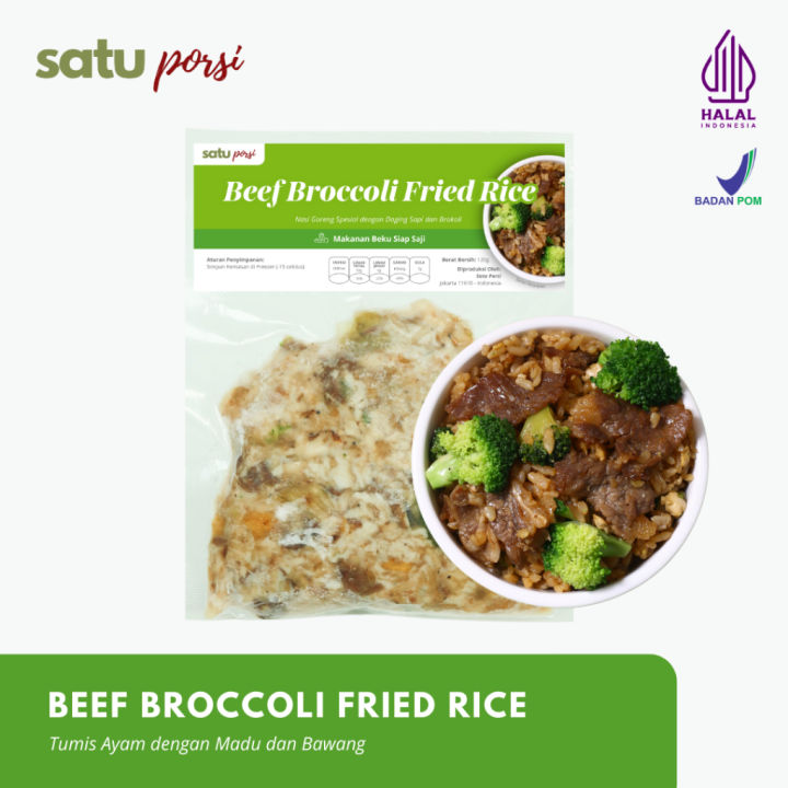 Satu Porsi Beef Broccoli Fried Rice | Lazada Indonesia