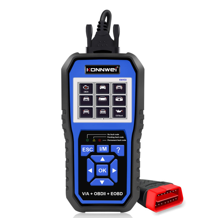 KONNWEI KW450 All System OBDⅡ Scanner Diagnostic Tool with 11 Special ...