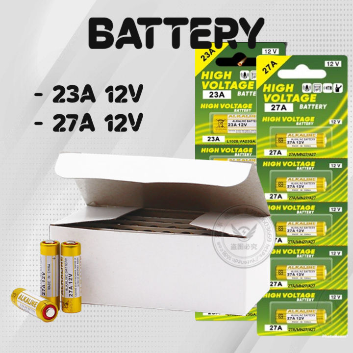 23A/27A 12V Alkaline Battery 電池12V Batteri High Voltage Car Remote Battery Power Battery Anti ...