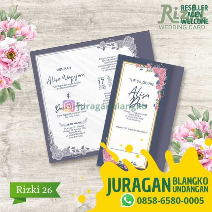 Blangko Undangan Rizki 26 | Juragan Blangko | Lazada Indonesia