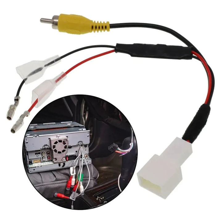 4 Pin Reverse Cam Cable Car Rear View Camera Retention Wiring Harness ...