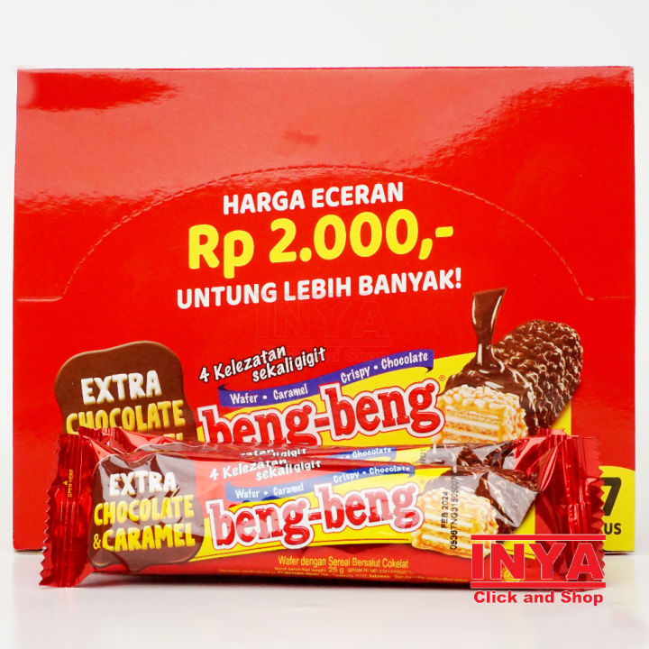 Beng-Beng Extra Chocolate dan Caramel 17x25gr Box - Wafer | Lazada ...