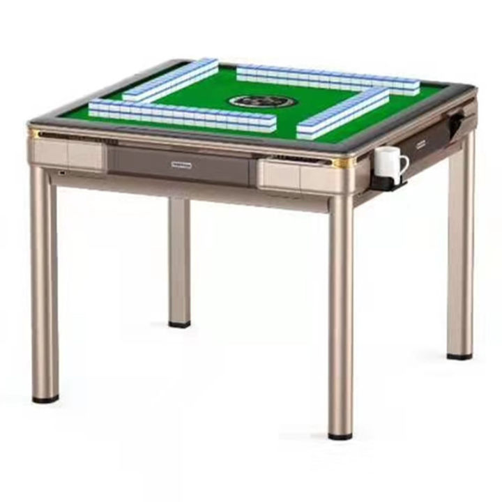 全自动四口麻将机静音充电餐桌两用折叠麻将机Fully automatic four-port mahjong machine silent ...