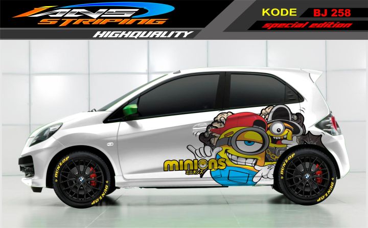 STIKER VARIASI MOBIL HONDA JAZZ / STIKER MOBIL BRIO AVANZA YARIS XENIA ...