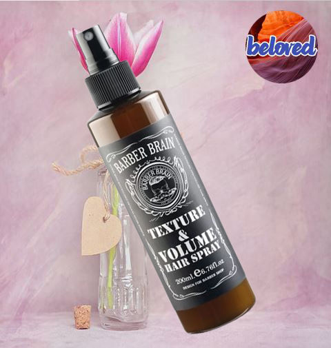 BARBER BRAIN Texture And Volume Hair Spray 200 ml สเปรย์ฉีด ยกโคนผม ...