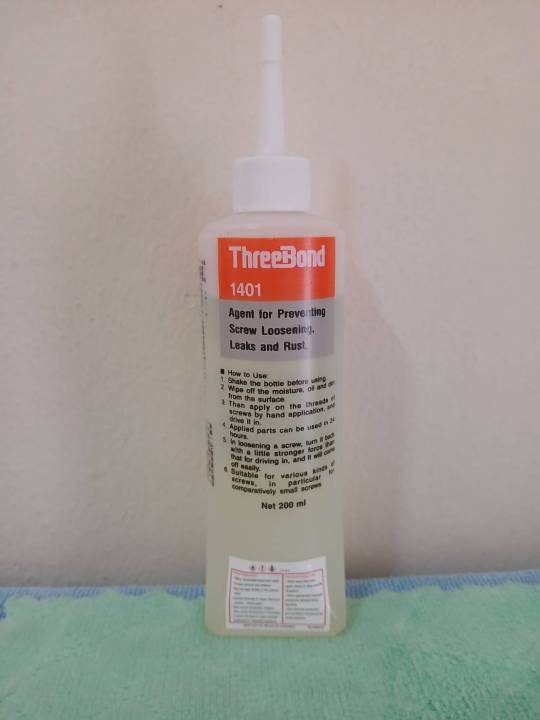 ThreeBond #1401 Agent for Preventing Screw Loosening กาวล็อคสกรู (สีใส) 200 ml. | Lazada.co.th