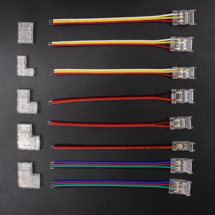 2Pin 3Pin 4Pin COB LED Strip Connector Extension Wire Terminal LED ...