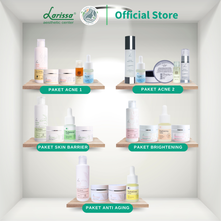 Paket Skincare Larissa Untuk Jerawat, Brightening, Anti Aging, Skin ...