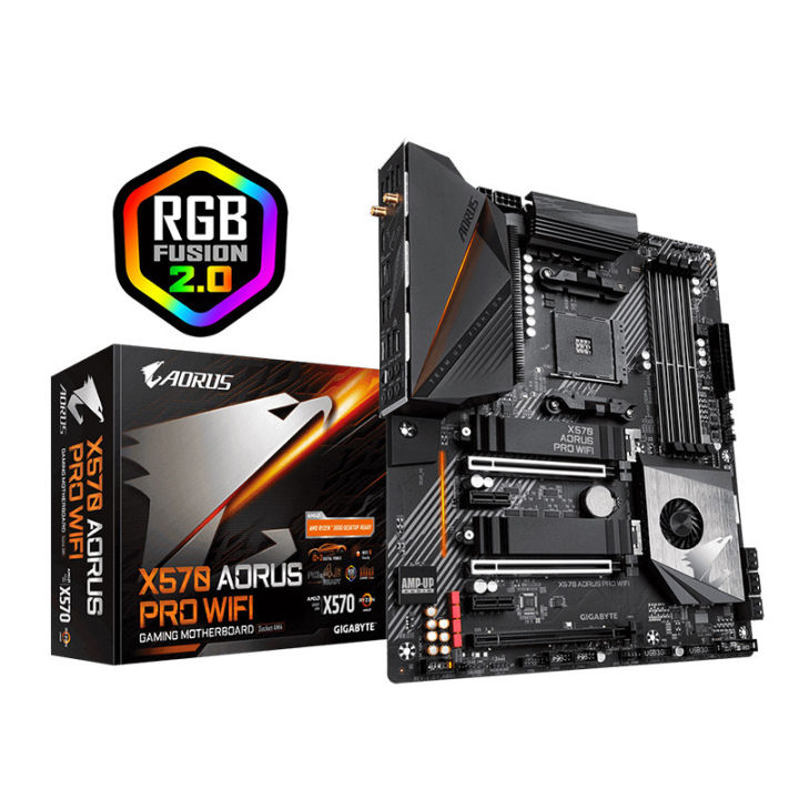 Gigabyte X570 AORUS PRO WIFI Motherboard Socket AM4 4xDDR4 DIMM AMD ...