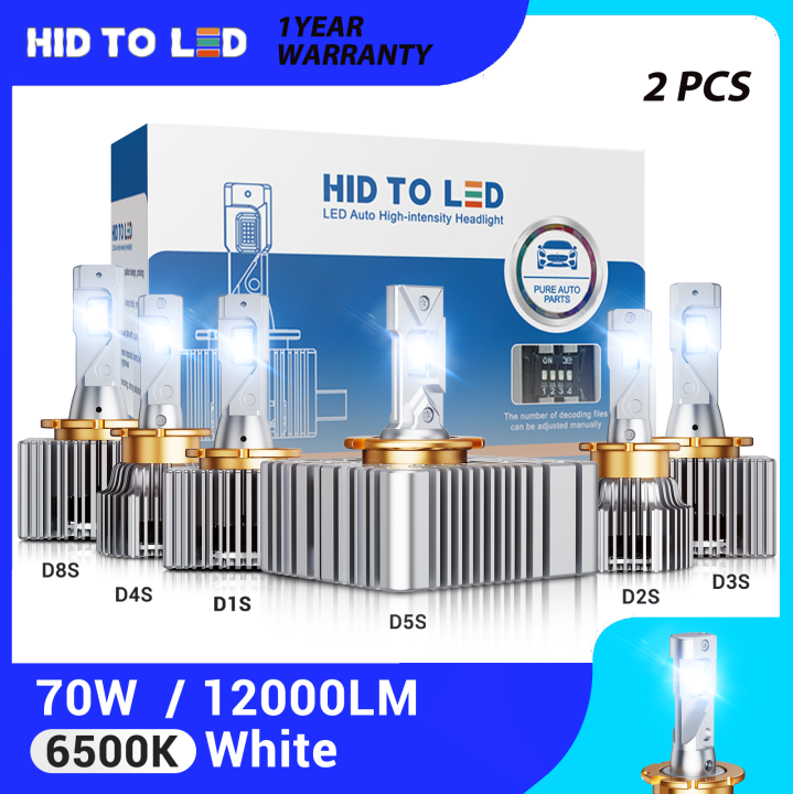 Newest A12 LED Auto High-intensity Headlight Bulbs D1S D2S D3S D4S D5S D8S LED Light for Car ...