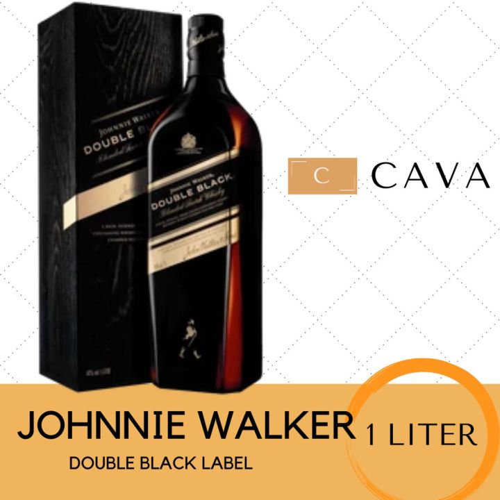 JOHNNIE WALKER Double Black Label 1 liter Blended Scotch Whisky | Lazada PH