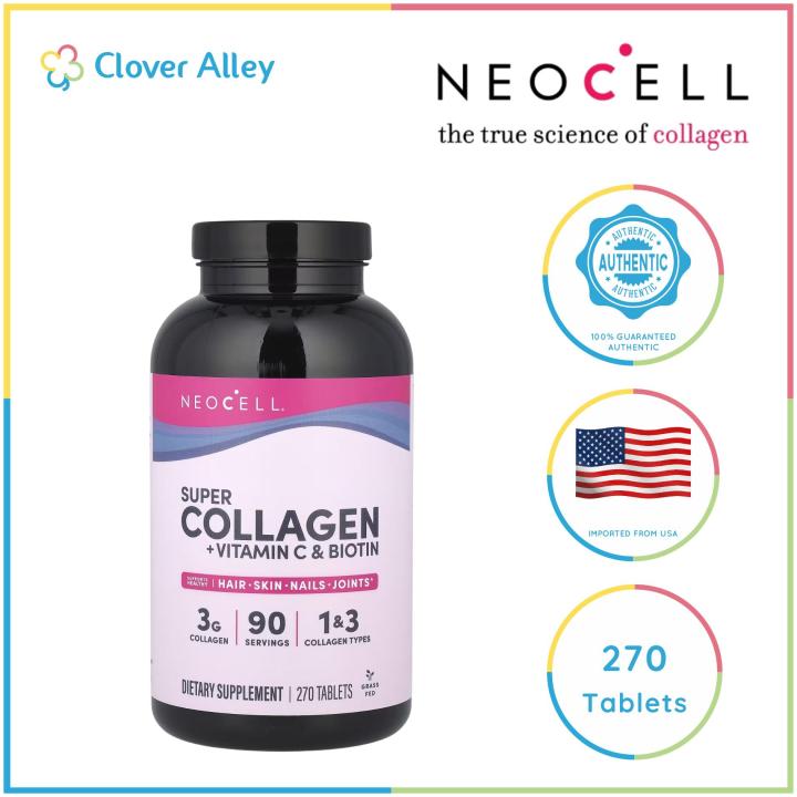 Neocell Super Collagen +C with Biotin, 270 tablets (06/2026 Expiry ...