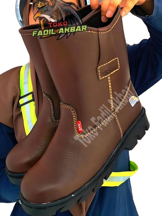 Sepatu Septi Safety Boot Terlaris Pria Wanita Mirip King Boot Skn Kulit ...