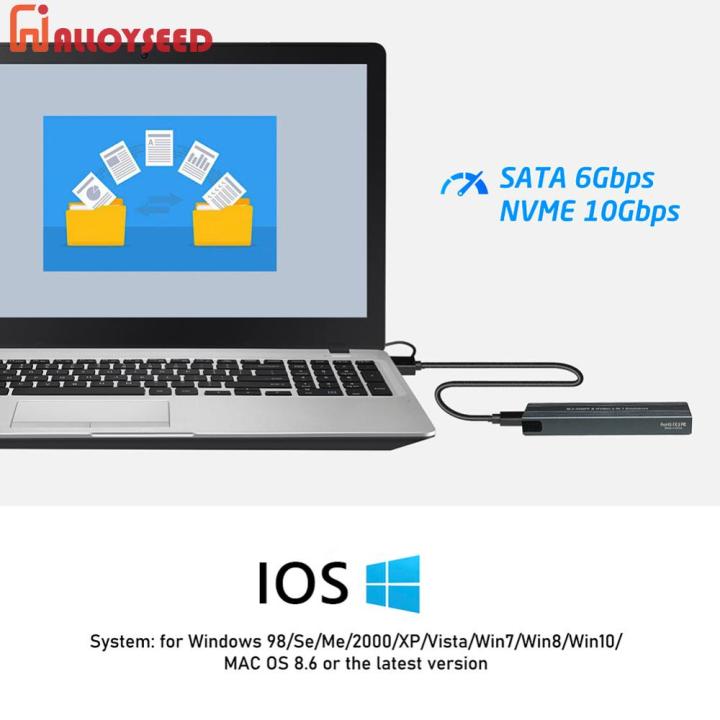 SSD M.2 NVME to USB 3.1 Adapter PCIE NGFF SATA Dual Protocol USB3.0 Enclosure | Lazada