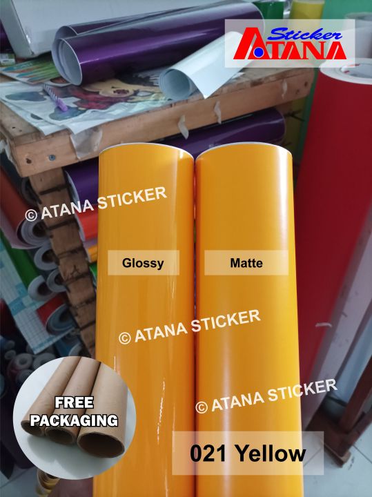 Skotlet Kuning Muda Tua Glossy Doff Emas Gold 021 Pastel Dark Yellow ...