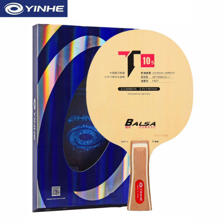Original Yinhe T-10s Table Tennis Blade 5 Wood 2 Carbon T10s Offensive ...