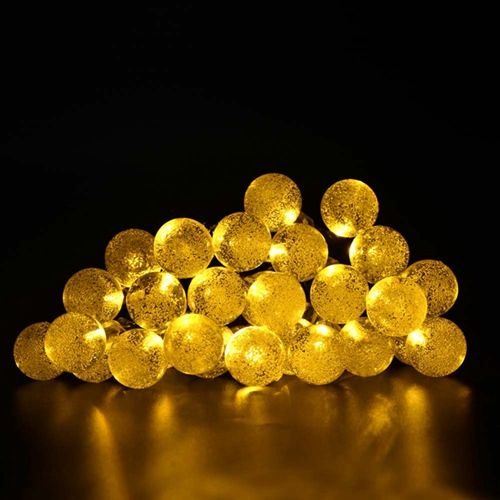 (Sesuai Gambar) Lampu Hias LED S0lar Panel 30 LED panjang 6,5 Meter ...