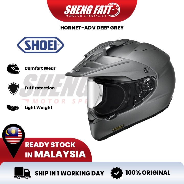 SHOEI Hornet-Adv Helmet Motor Visor Topi Keledar Off Road Full Face ...