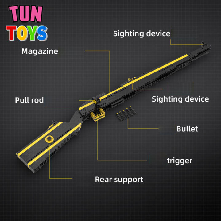 Đồ Chơi Lắp Ráp Mô Hình Trí Tuệ LEGO PUBG Kar 98K - K98 vàng đen 1000 ...