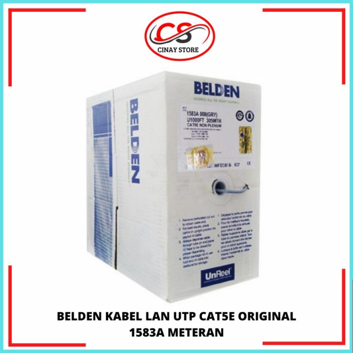 KABEL LAN UTP cat5 / cat 5 / cat.5e / cat5e BELDEN Eceran / Meteran ...