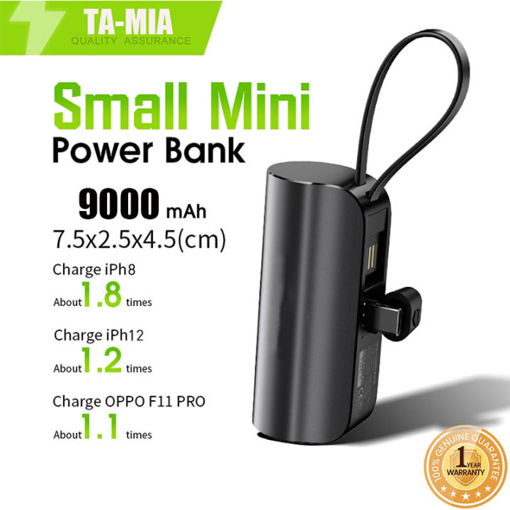 PC012/PC013 5000mAh Mini Fast Charging Portable Power Bank w/ Built-in ...