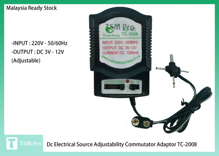 Dc Electrical Source Adjustability Commutator Adaptor TC-2008 Adaport ...