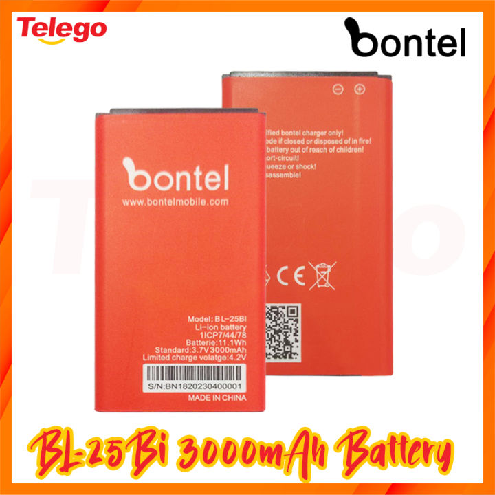 Bontel Battery BL-25Bi Li-ion Battery 3.7V 3000mAh Battery for Model C4, K4+, T1000, GAME ONE ...