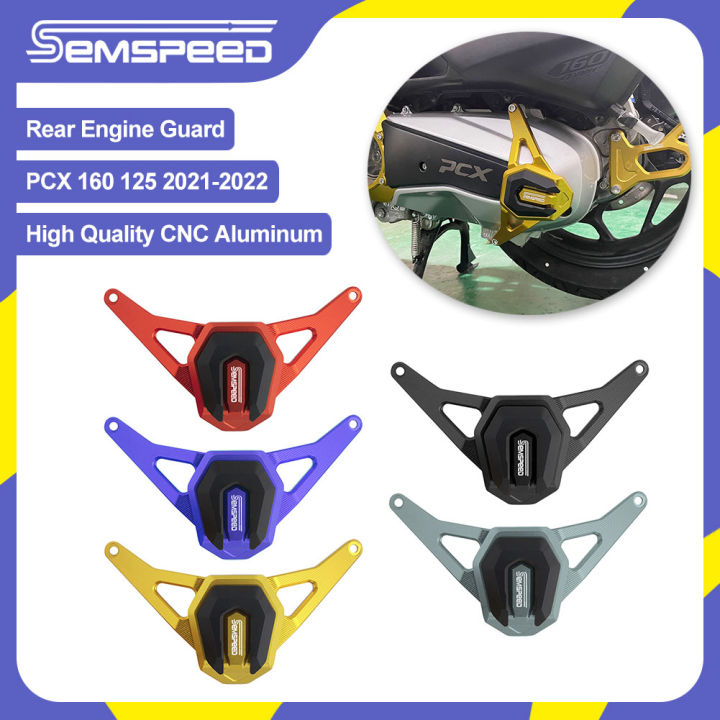 SEMSPEED Motorcycle Rear Engine Guard Cover For Honda PCX 160 125 2021 ...