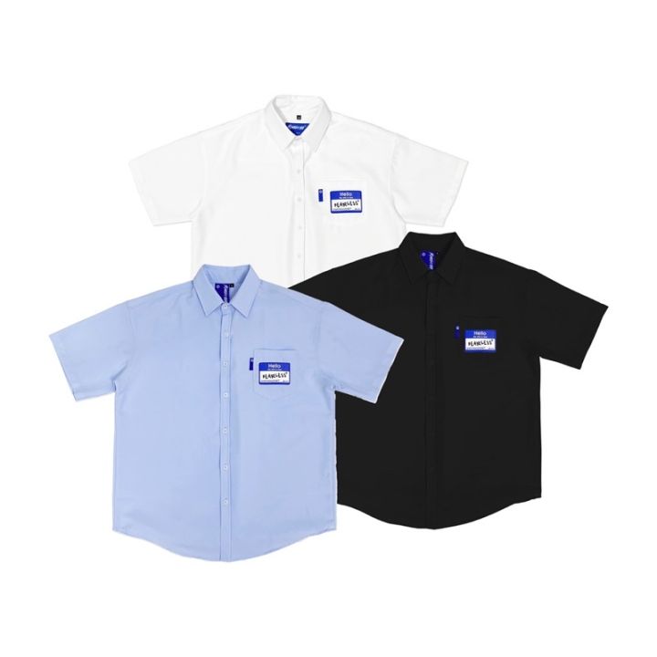 Áo sơ mi tay ngắn FEARLESS Name tag cao su | Lazada.vn