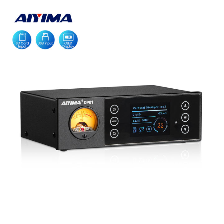AIYIMA Audio DP01 USB Preamp OLED Display Hi-Res Audio Player Digital ...